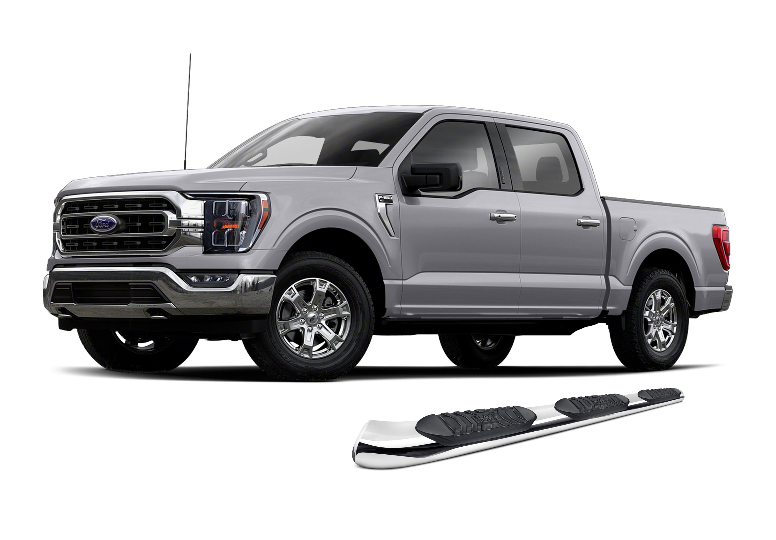 Black Horse Off Road Extreme Wheel-to-Wheel Side Steps Stainless Steel ...