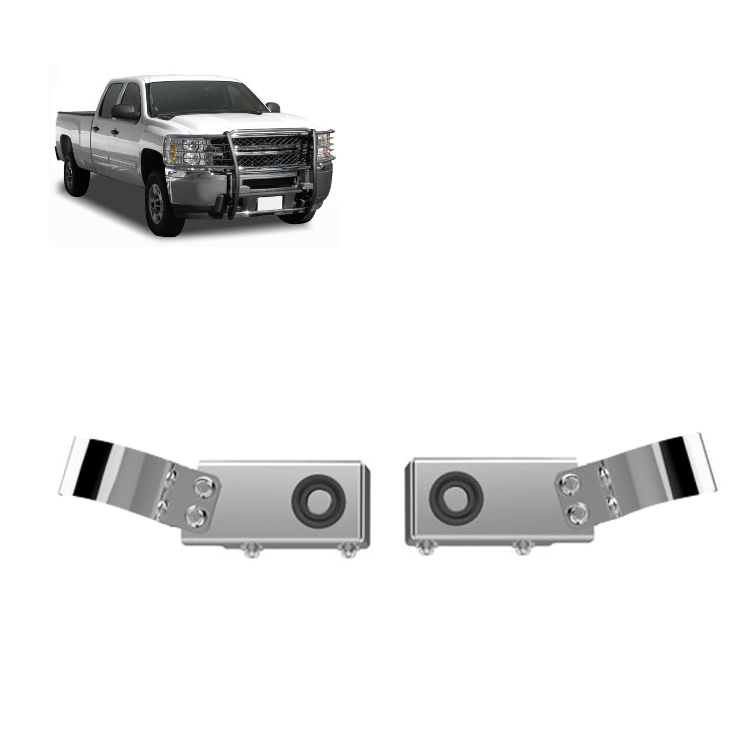 Black Horse Off Road Grille Guard Sensor Stainless Steel Stainless ...
