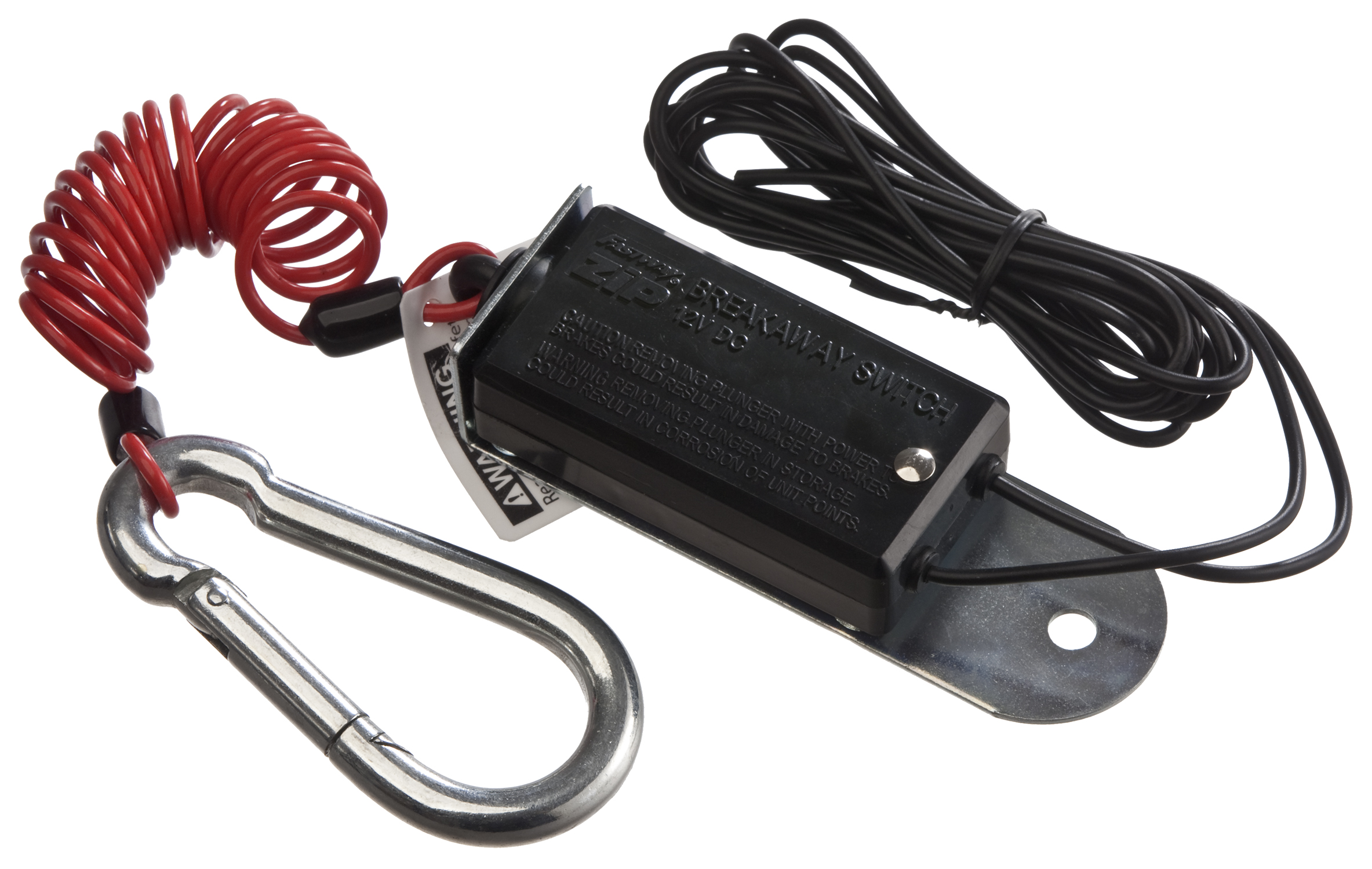 Fastway Trailer - 6 ft. Zip coiled breakaway cable with switchbox. OEM ...