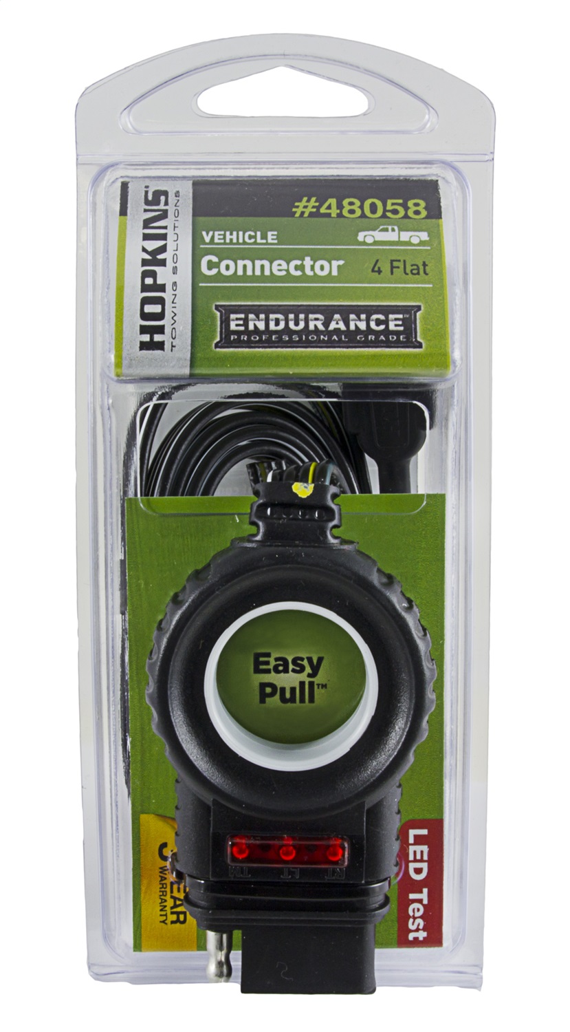 Hopkins Towing Solution Endurance Easy Pull LED Test 4 Flat Vehicle End ...